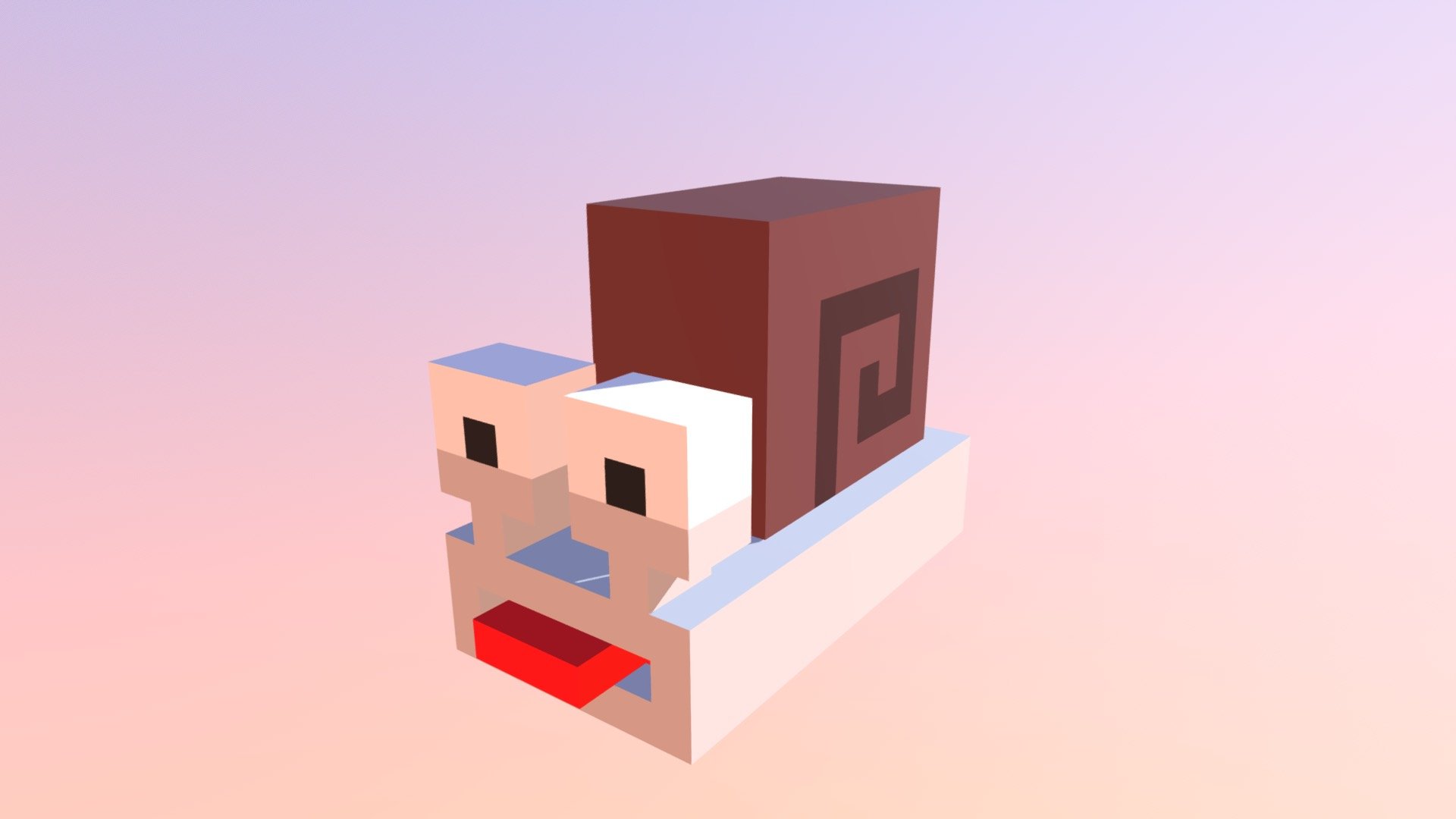 Voxel Snail - 3D model by Guillermo Willy Moral (@willymoral) [a2110d9 ...