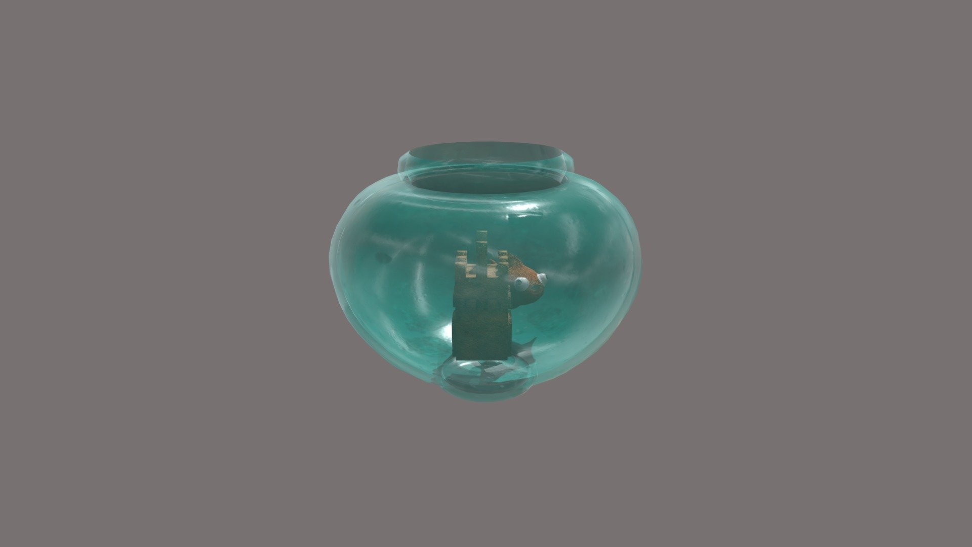 Polished fish, bowl and castle. - Download Free 3D model by anasofia23 ...