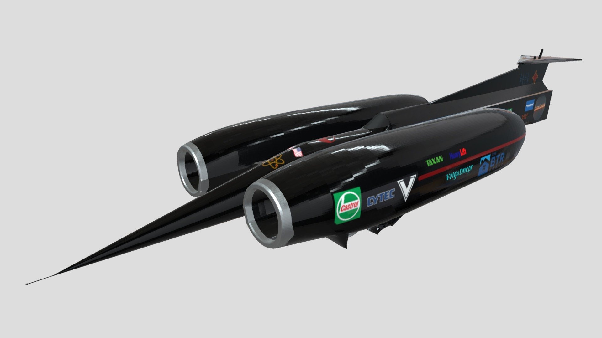 Thrust SSC Car - Buy Royalty Free 3D model by arshad irfan (@arshad3954 ...