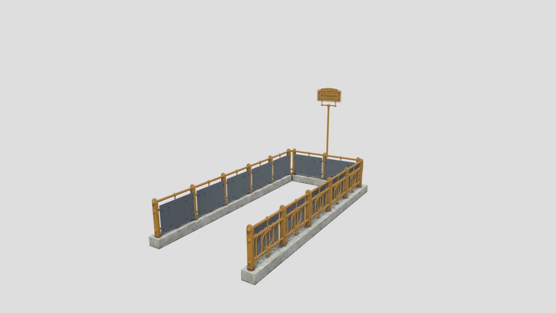 subway entrance 69 AM24 - Buy Royalty Free 3D model by Evermotion [a215889] - Sketchfab Store