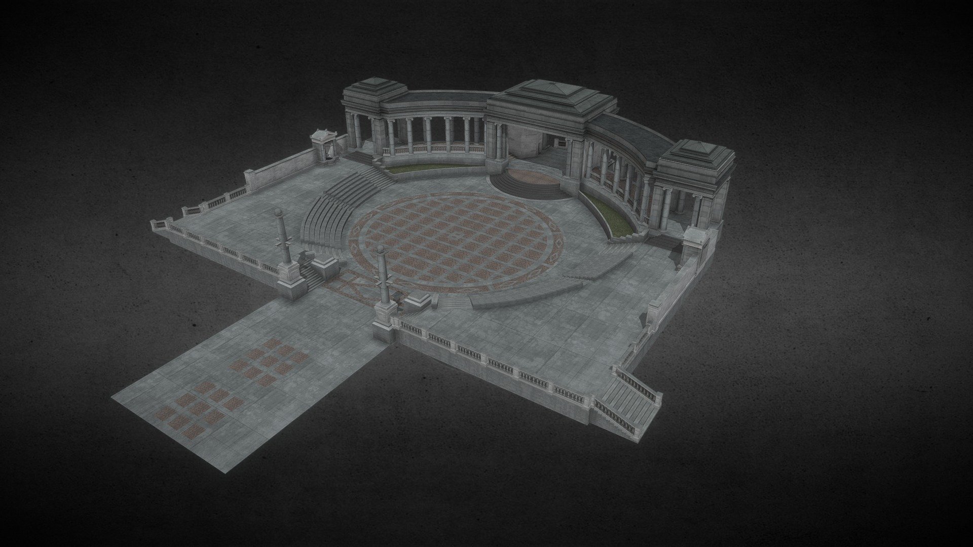 Greek Amphitheatre - 3D model by Modocero [a21d9b6] - Sketchfab