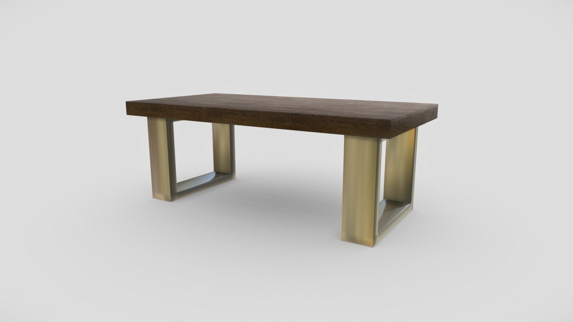 Minimalist Wooden Table - Download Free 3D model by Patrick Matthew ...