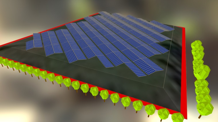 Ujharytan - PV plant - 3D model by norbertzalai [a21e8fe] - Sketchfab