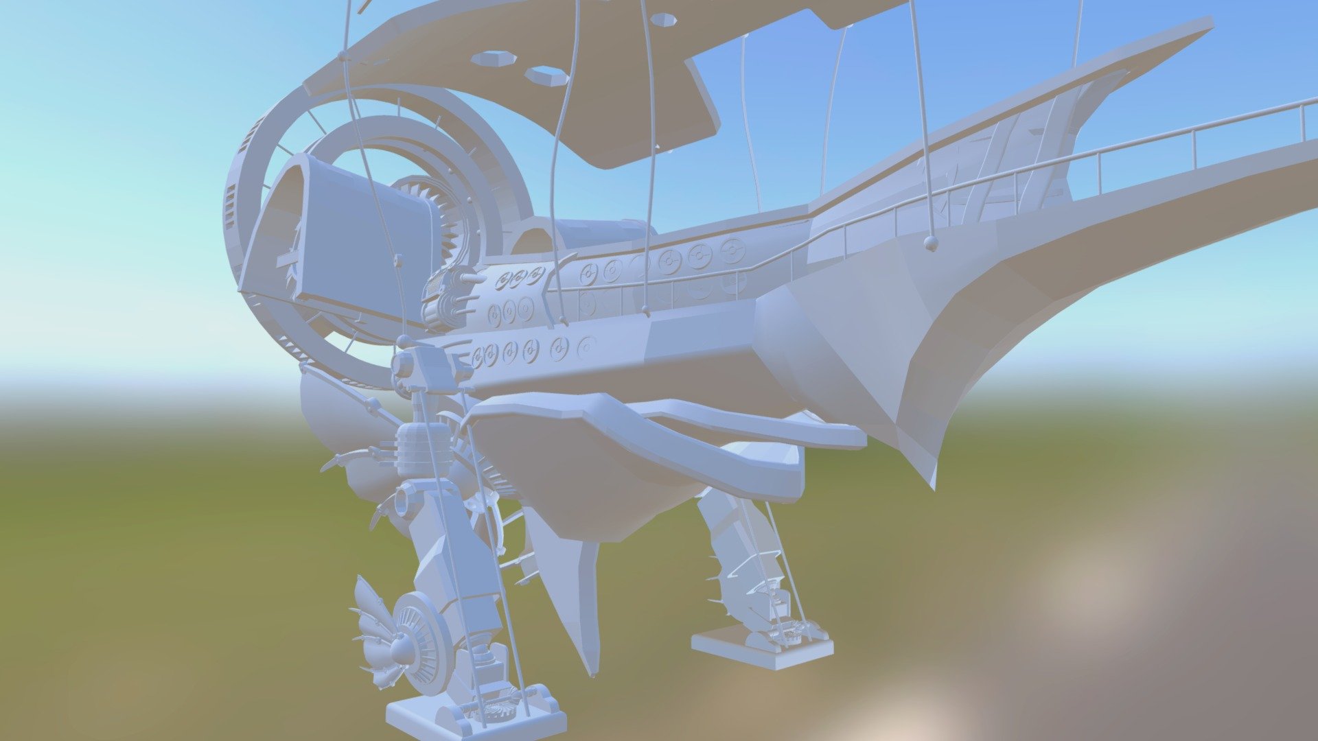 Steampunk Ship - 3D model by Wilkins Dessalines (@will.dessalines ...