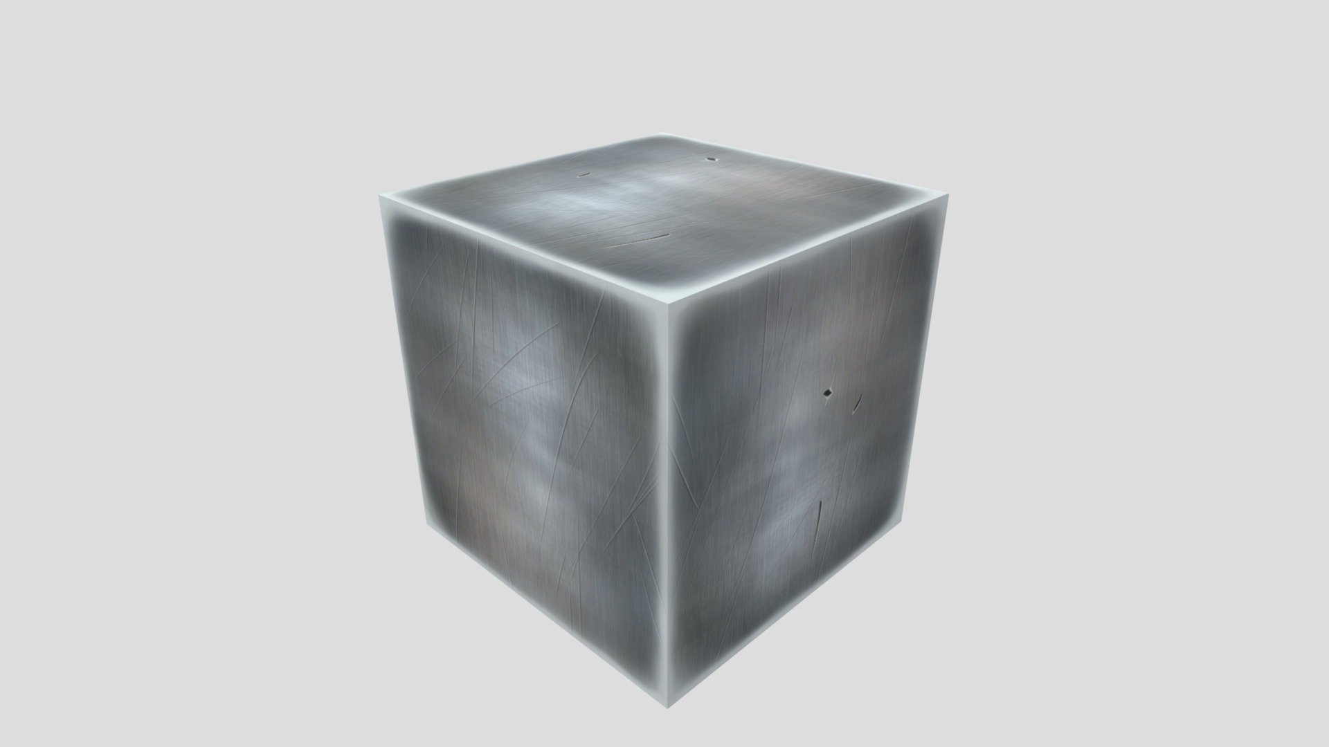 Cube Metal - 3D model by moecess [a225ab7] - Sketchfab