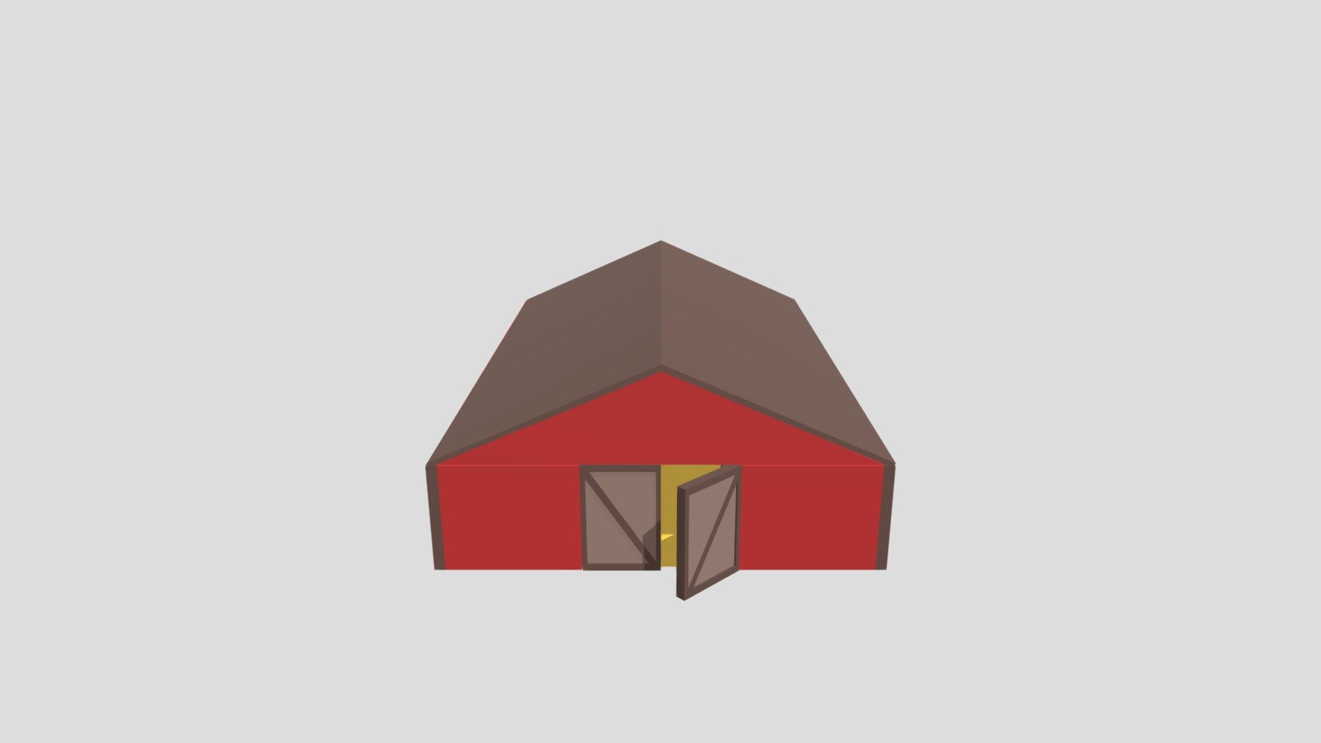 Red Barn - 3D model by Invis (@Inv1sDev) [a226125] - Sketchfab