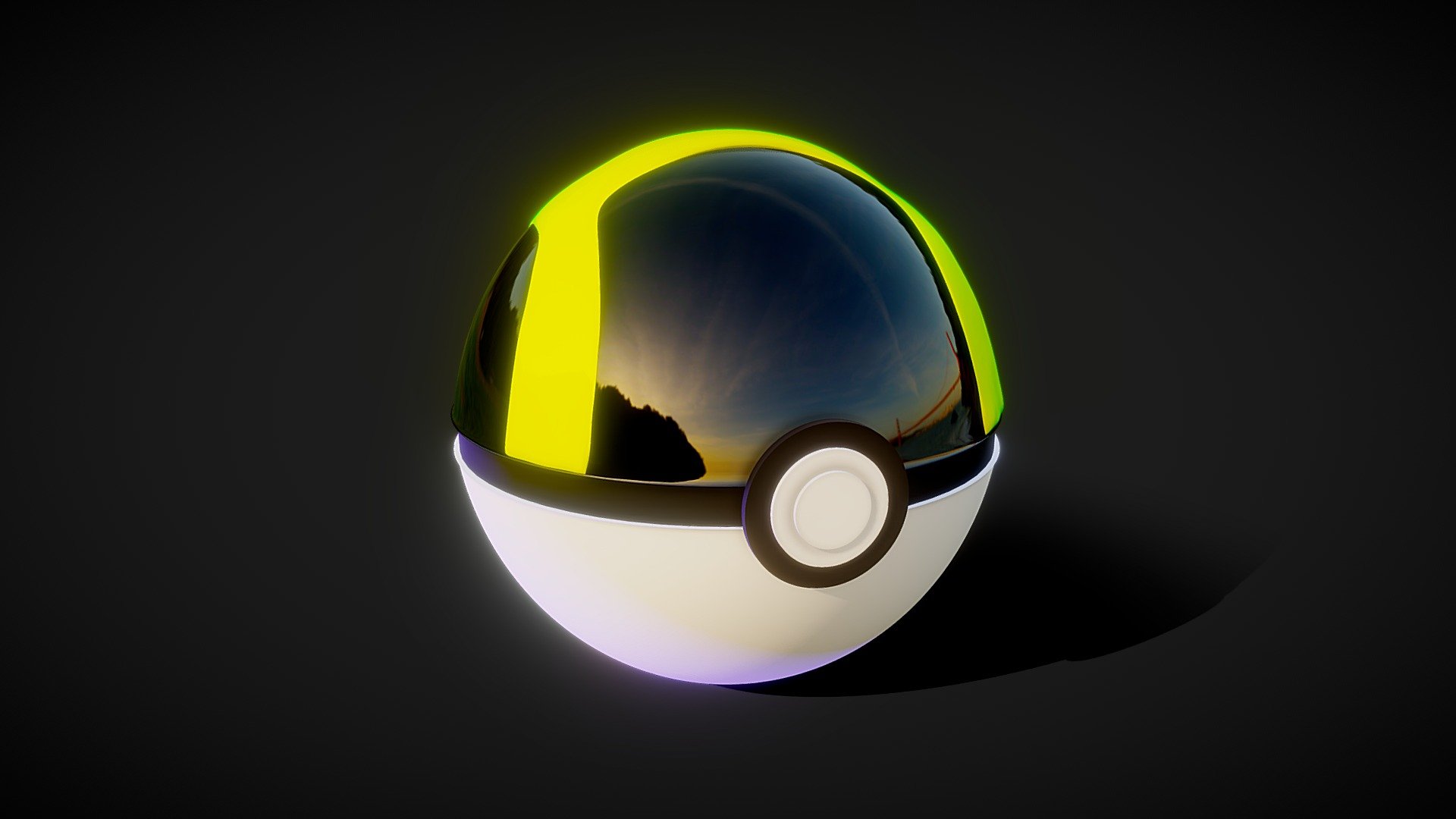Pokeball 3D Model Ultraball - Buy Royalty Free 3D model by Gabriel ...