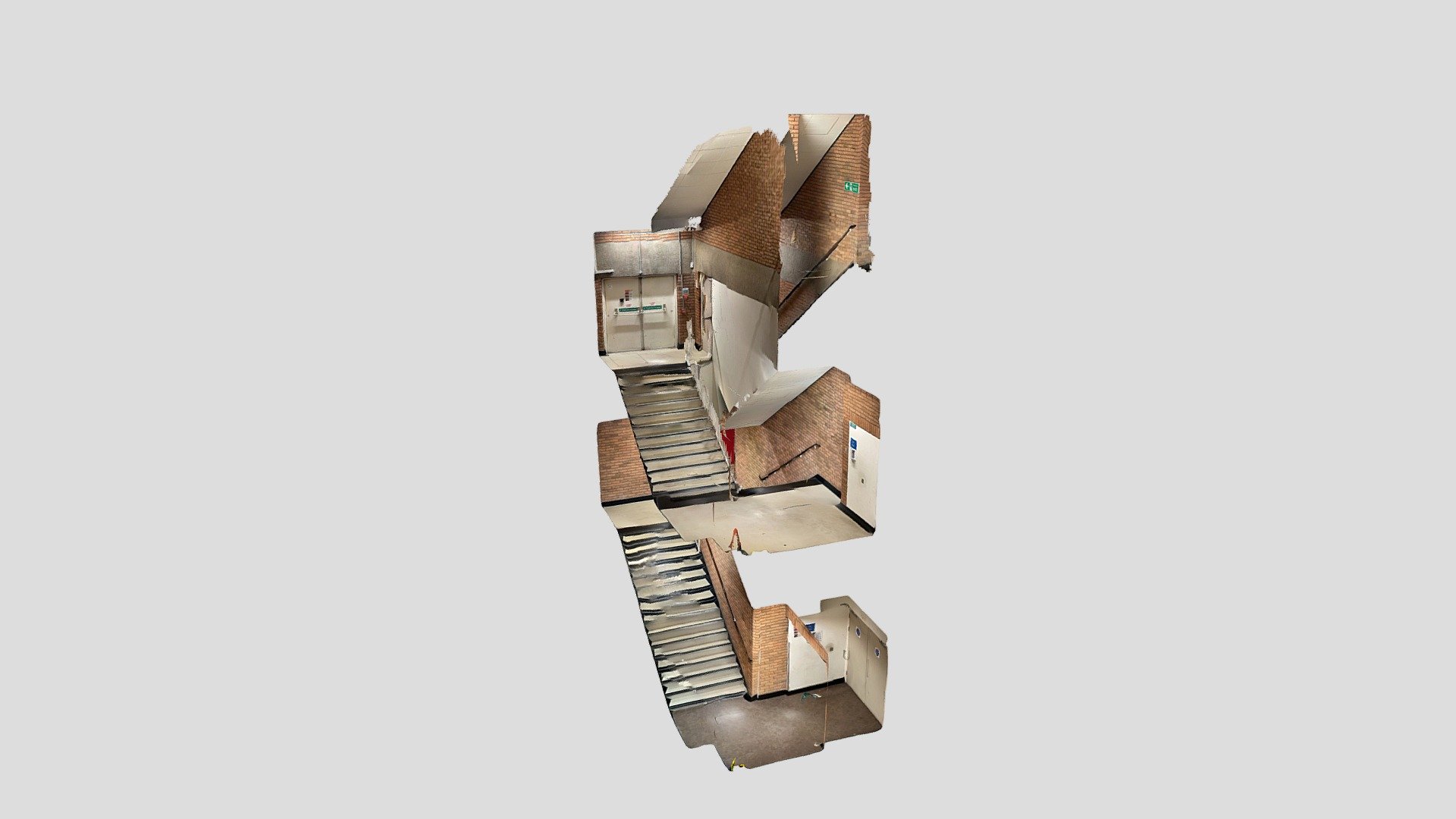 Staircase PS Fire Exit Scan - Download Free 3D model by Neck360 ...