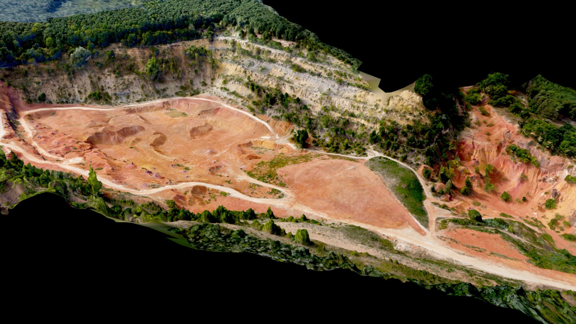 The recultivated bauxite mine of Gánt - Download Free 3D model by ...