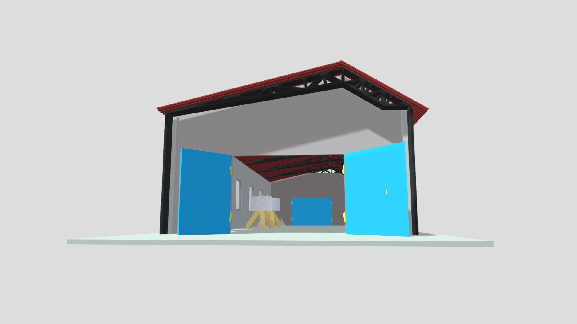 Factory, industrial building - Download Free 3D model by ...