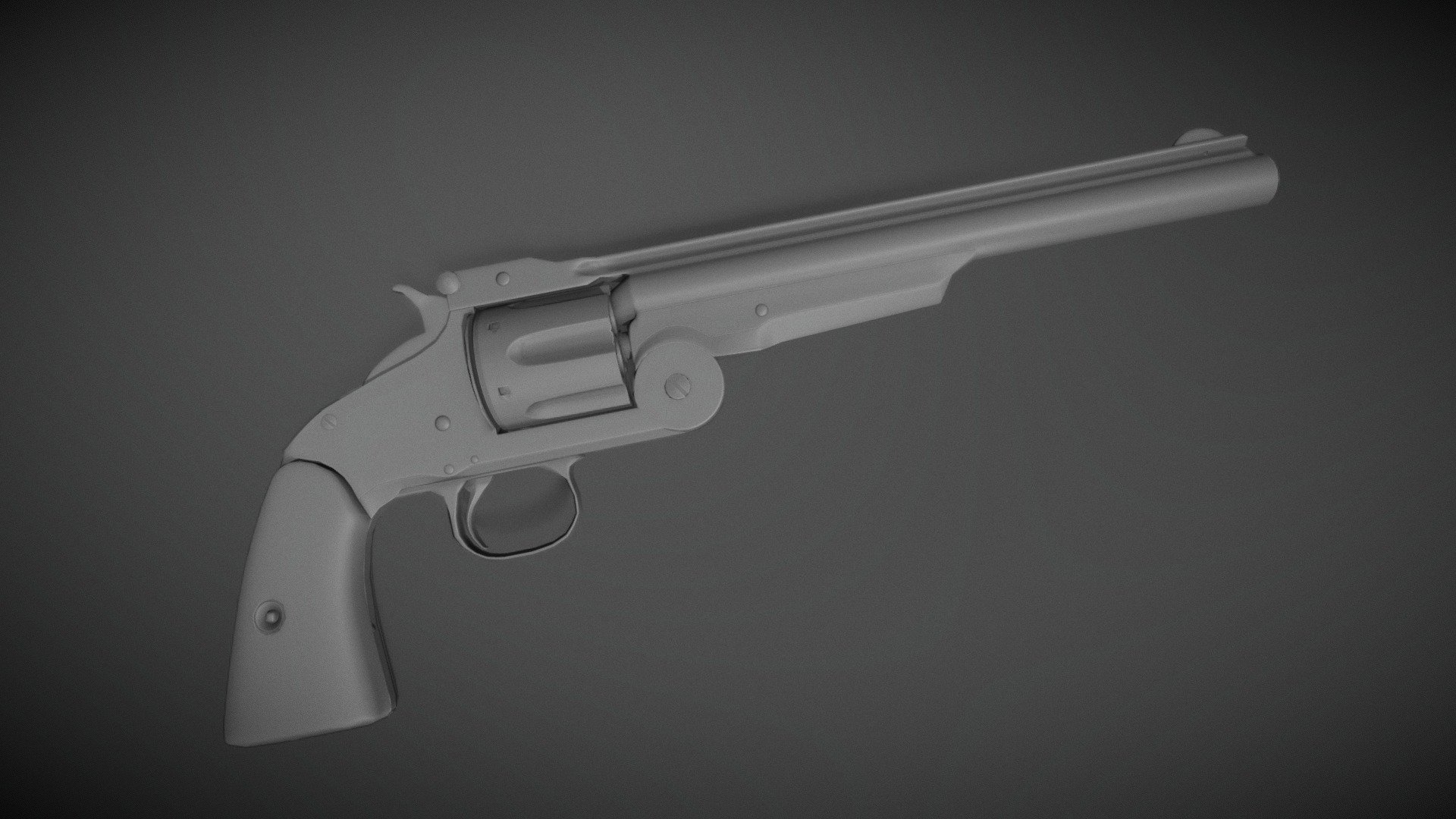 Schofield Revolver WIP - 3D model by herger865 [a2313d5] - Sketchfab