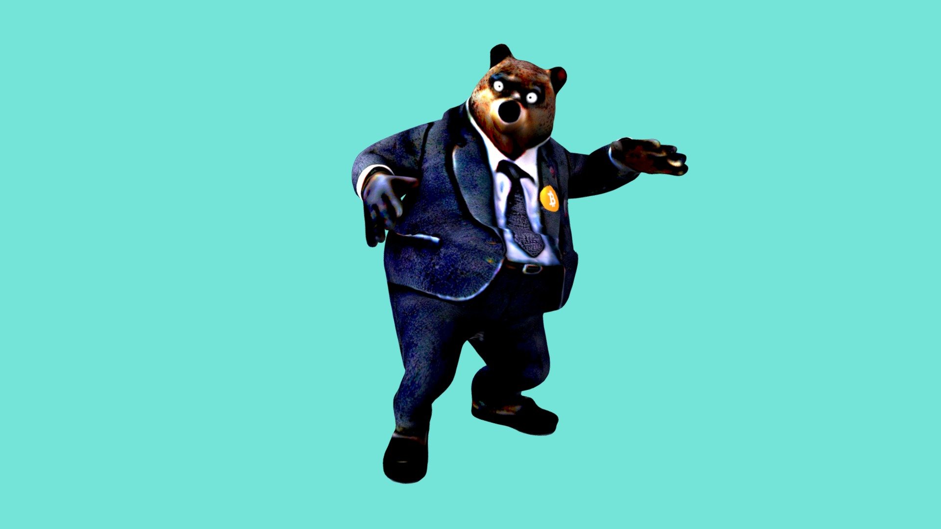 Silly Dancing bitcoin bear (animated) - Download Free 3D model by vicente betoret ferrero ...