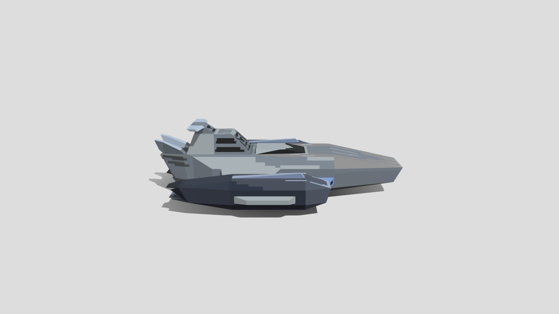 Low-Poly SpaceShip - Download Free 3D model by ArixPix [a235b5e] - Sketchfab