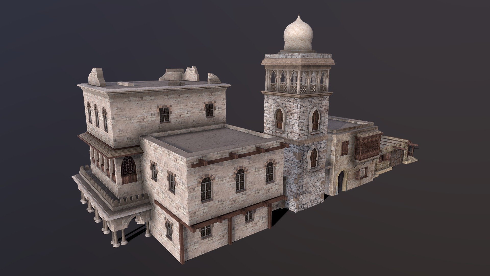 Ancient Araban Buildings - 3D model by omarme37 [a2381a9] - Sketchfab