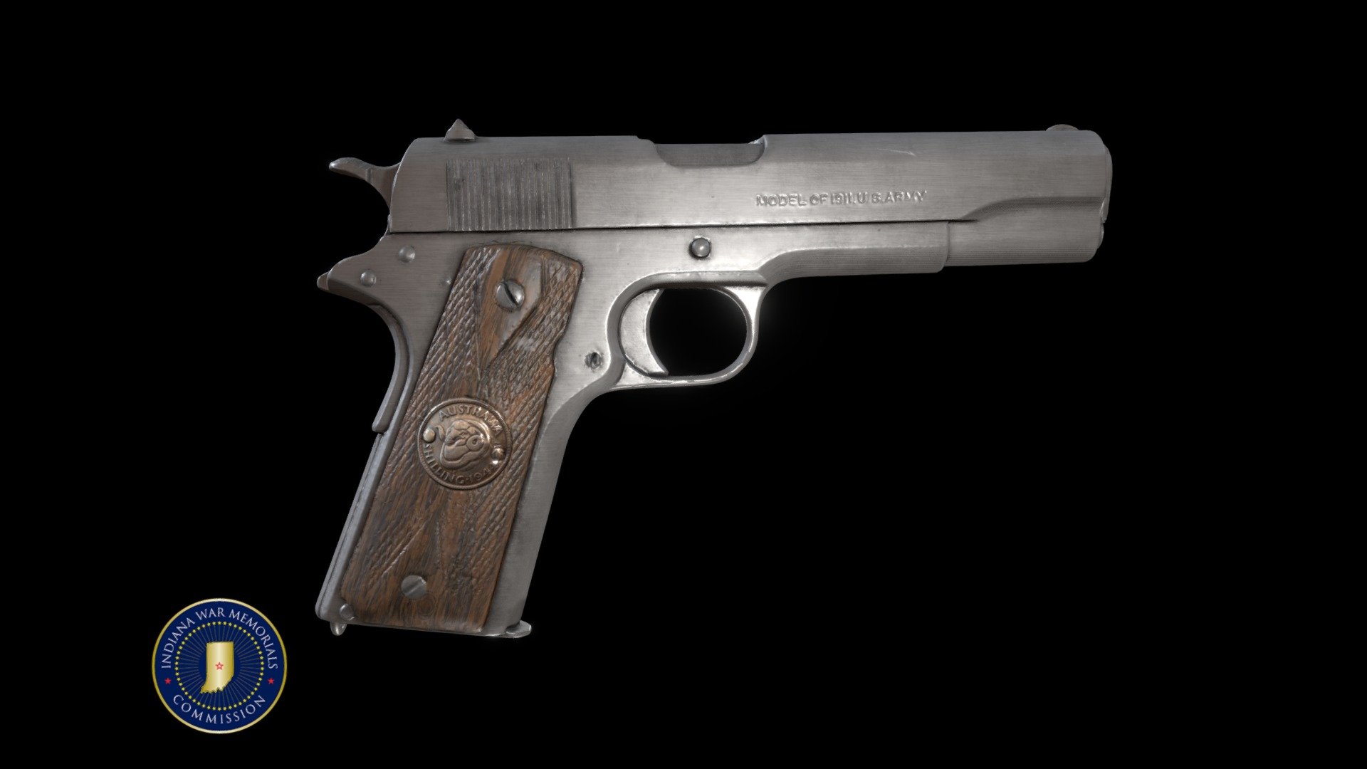 1911 Colt 45 - World War II - 3D model by IUI University Library (@IUI ...