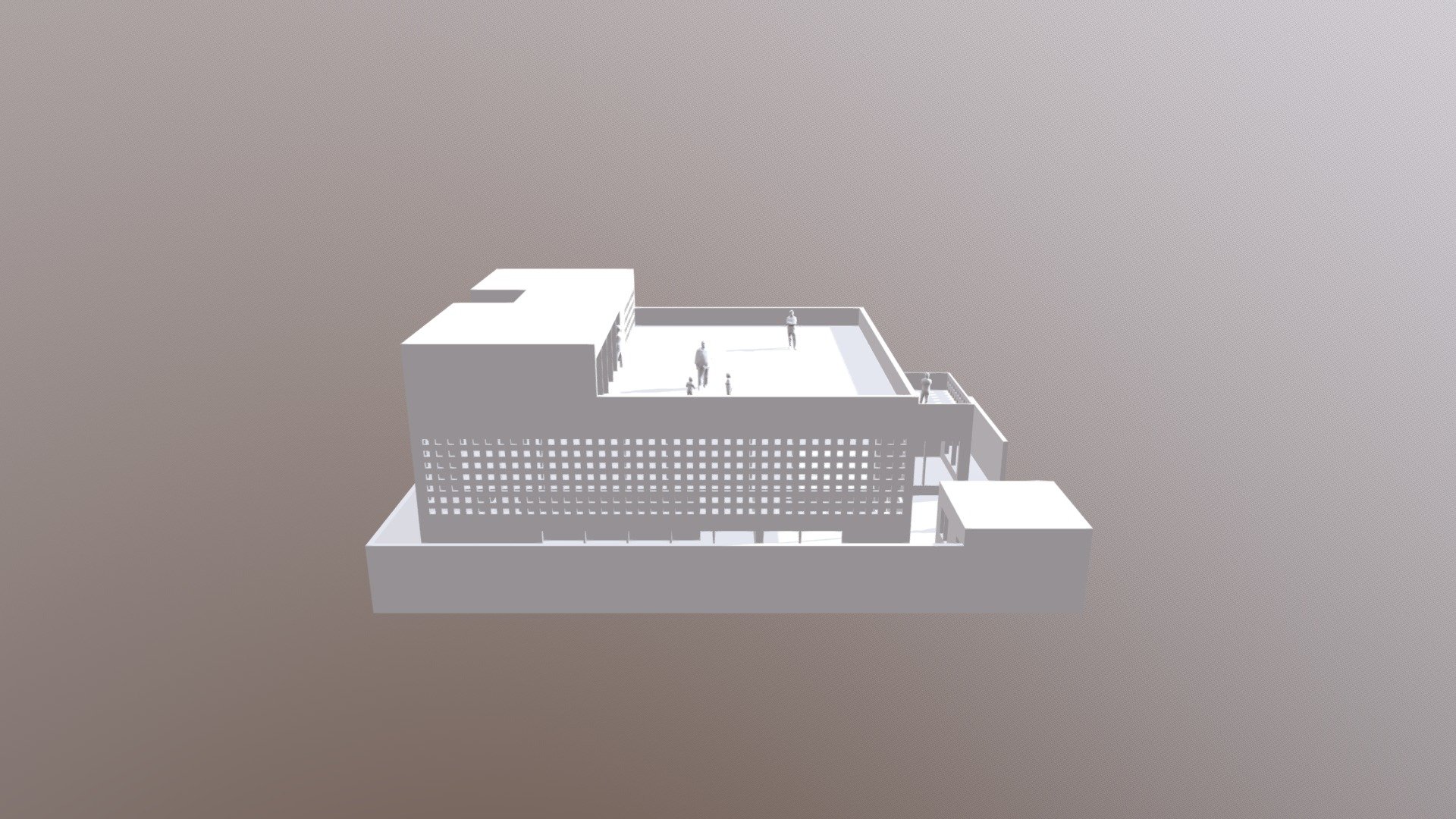 A Library Concept - 3D model by UUArch [a23b085] - Sketchfab