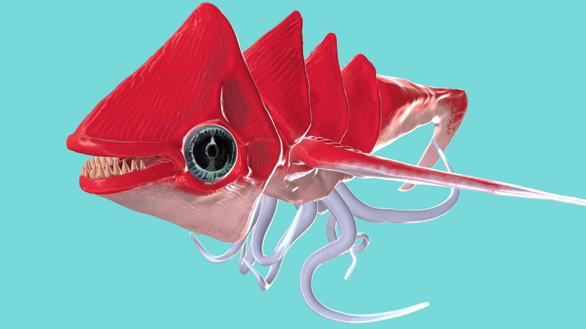 Alien fish - Download Free 3D model by Keppek_kcta [a23b60d] - Sketchfab