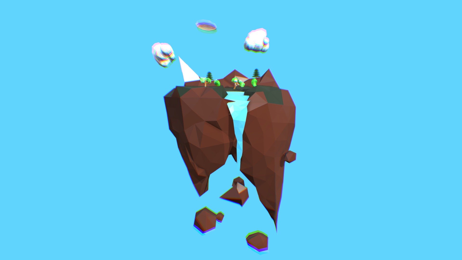 Low-poly floating island - Download Free 3D model by pála vedcom ...