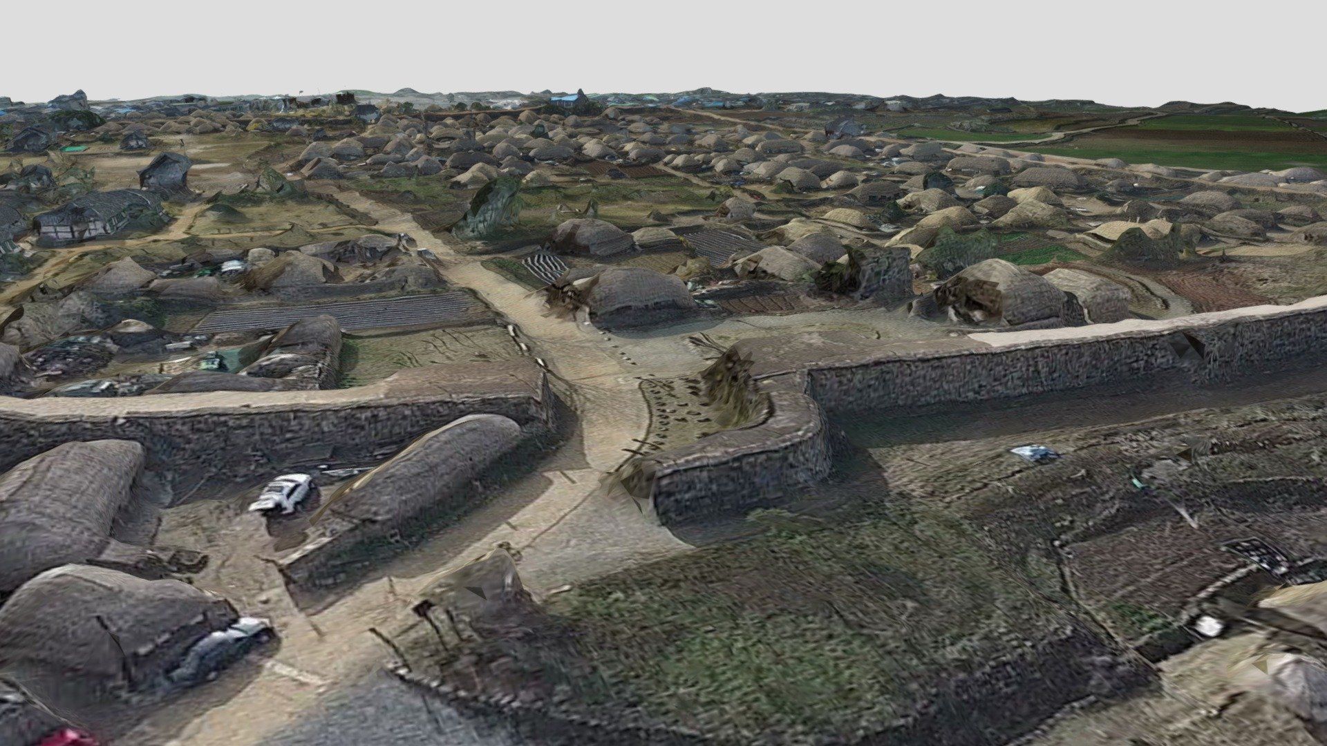 Nagan Fortress (낙안읍성) - Download Free 3D model by lacomi1975 [a23cb69 ...