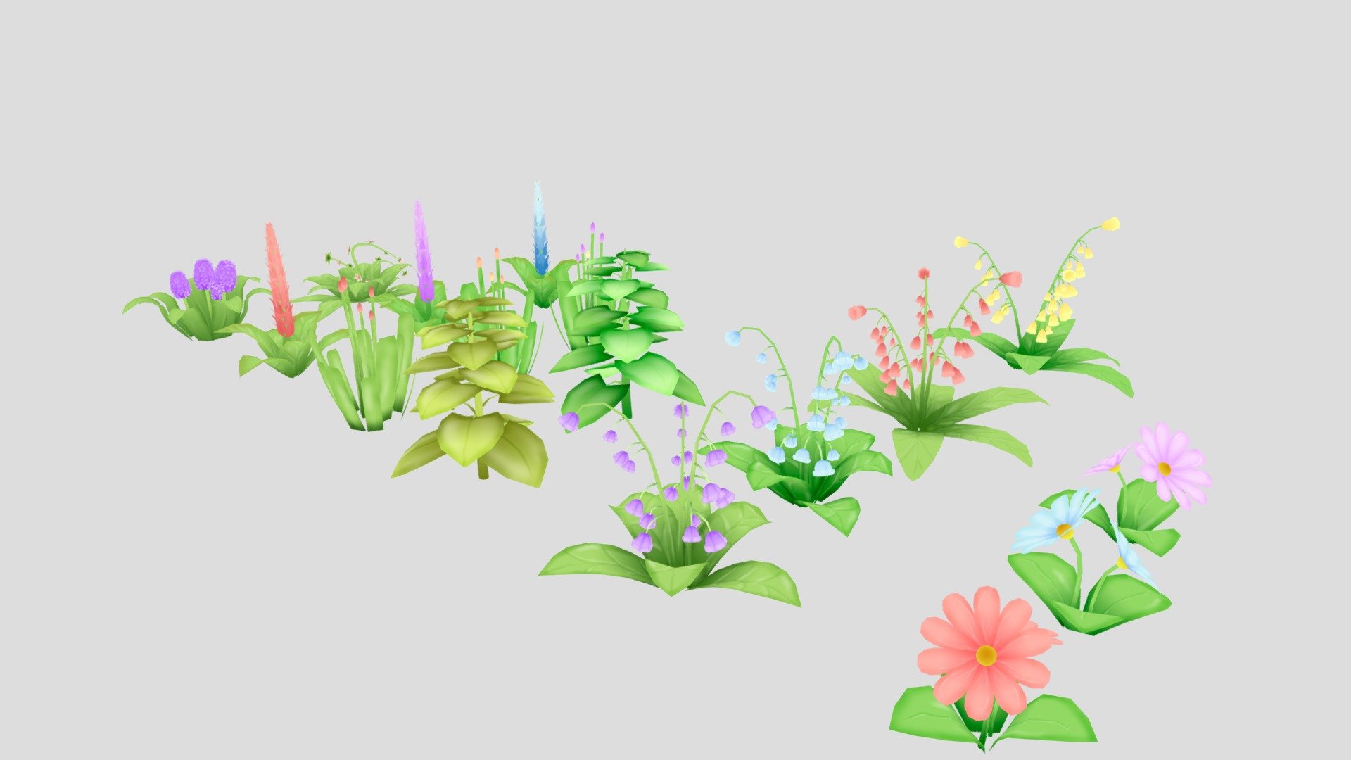 flowers_pack_1 - Download Free 3D model by Daniel.Marquez2 [a23d370 ...