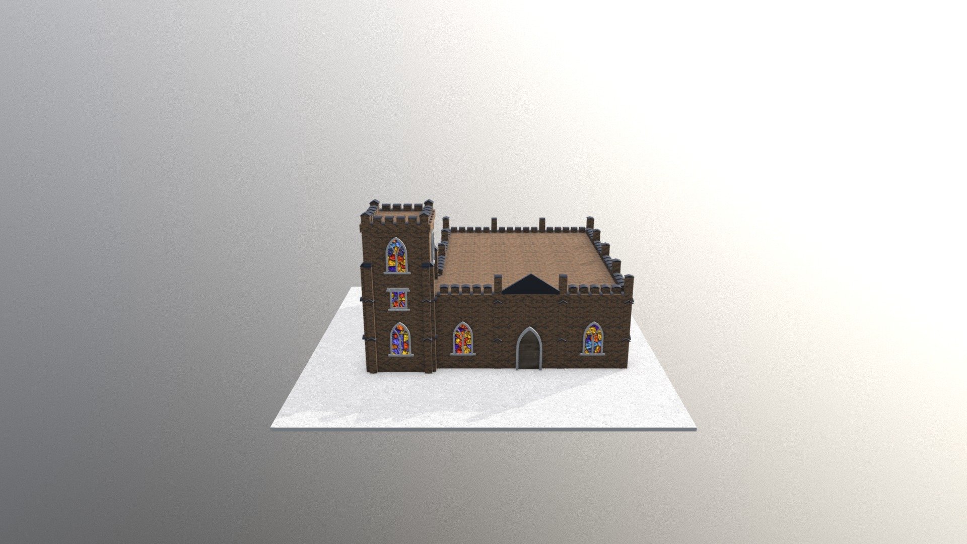 Church_Building - 3D model by XeroAvion [a23d6ba] - Sketchfab