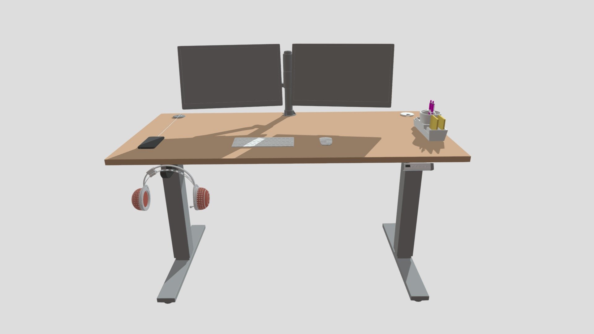 Dual Motor Version - With monitor mount - 3D model by ...