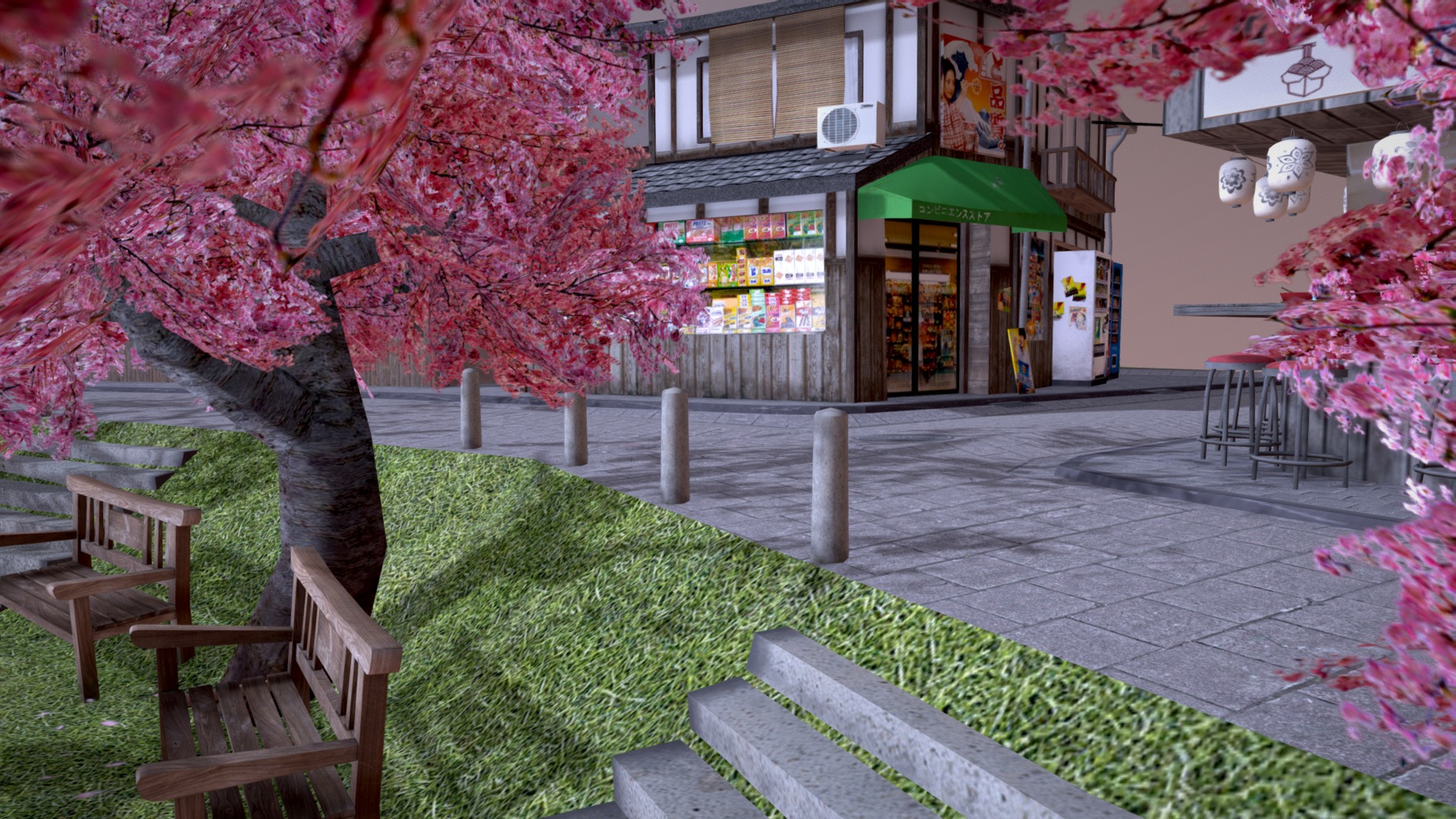Cityscene Kyoto - 3D model by Kayleigh_Monsere [a23f059] - Sketchfab