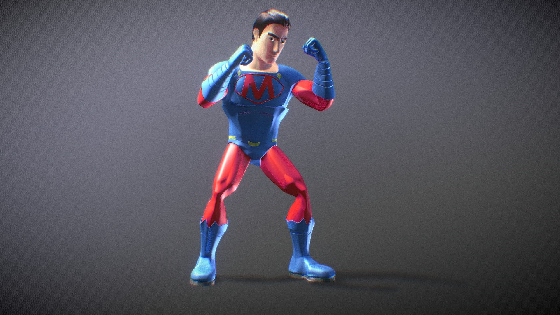 Super hero Man - 3D model by 3DMark (@gabo08) [a243104] - Sketchfab