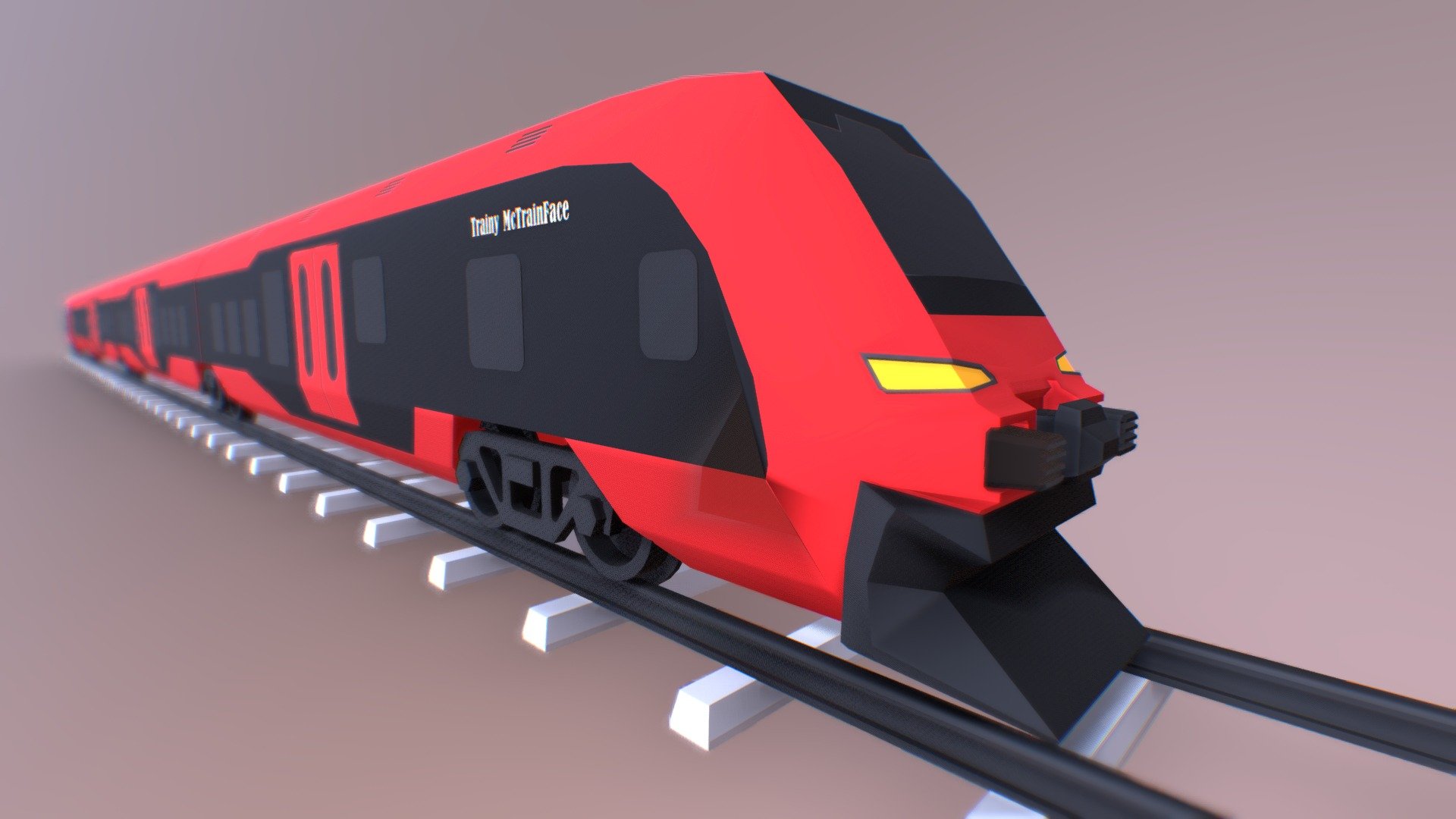 Trainy McTrainFace - Download Free 3D model by Rendra.Firdaus [a244ef1 ...