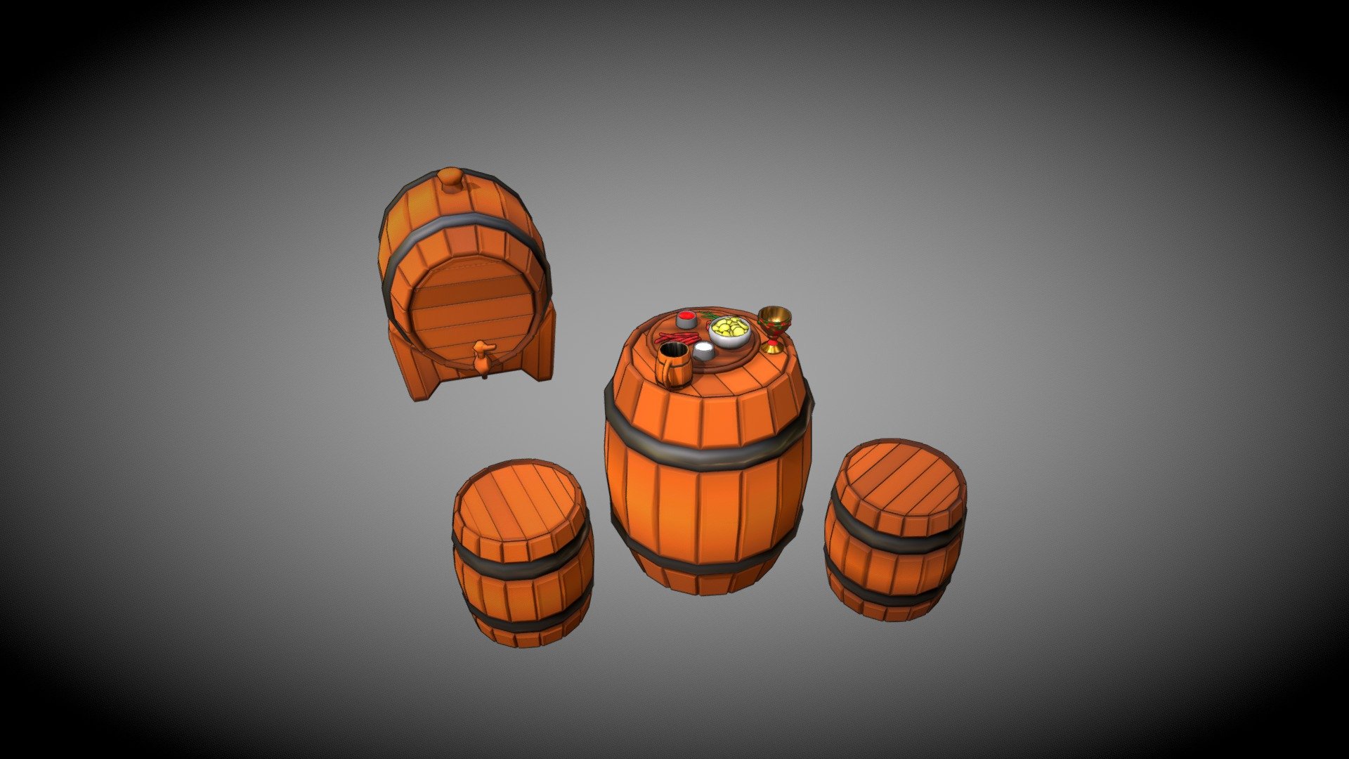 BEER SET - Download Free 3D model by AlexanderRuz [a248a23] - Sketchfab