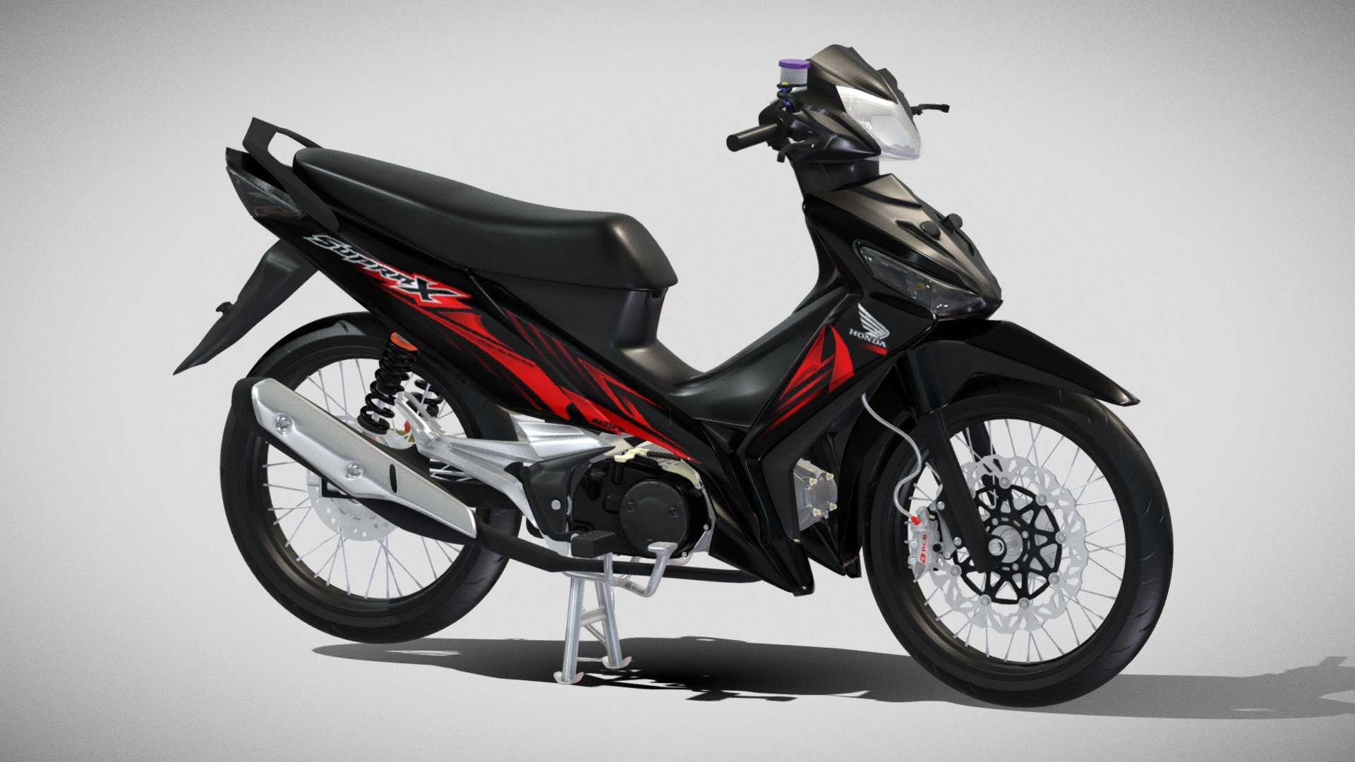 2014 - Honda Supra CW 125 FI - Buy Royalty Free 3D model by Miftah ...