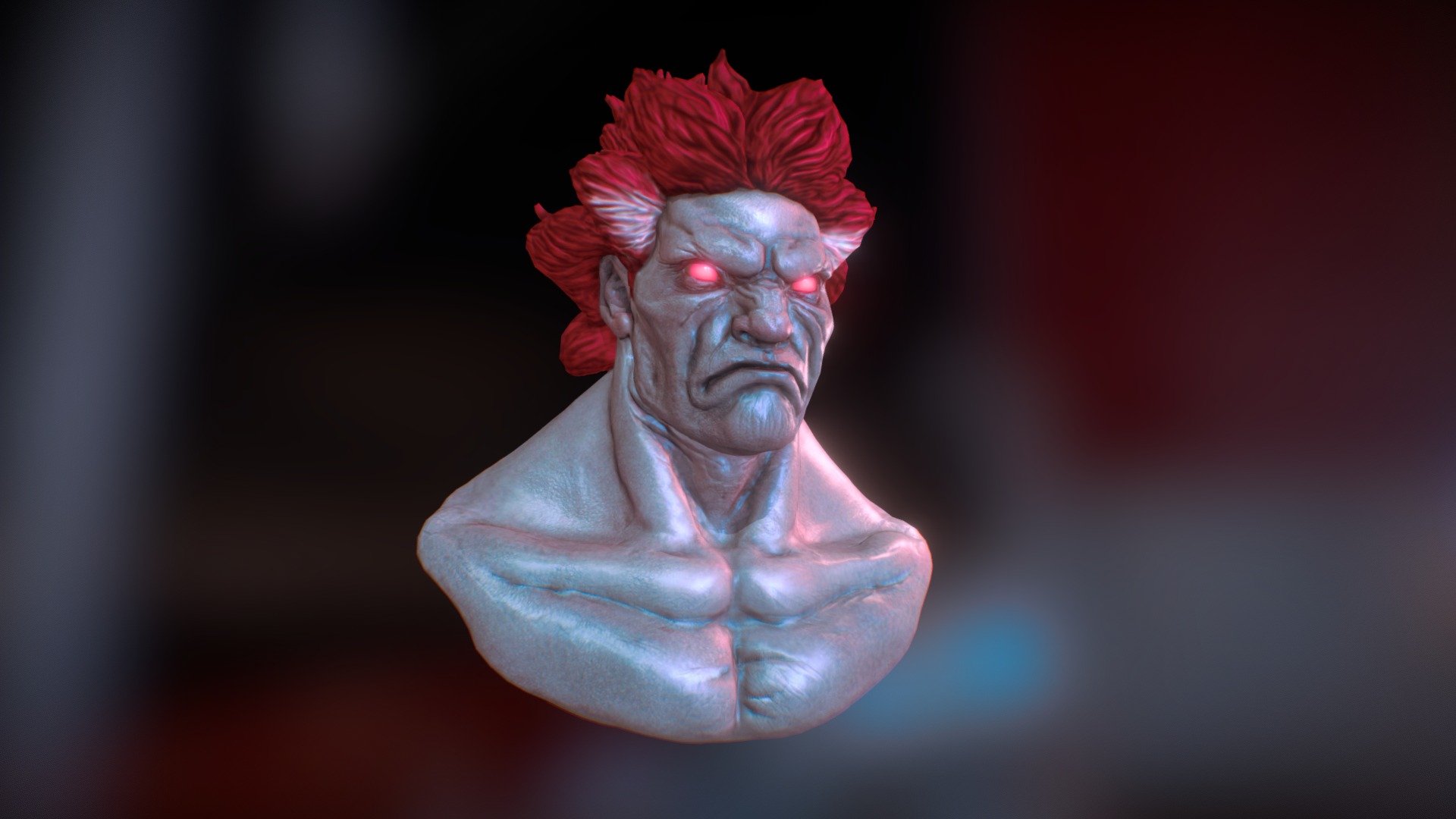 Akuma bust - fan art - 3D model by Sean Yu DJCAD (@syu_djcad) [a249438 ...