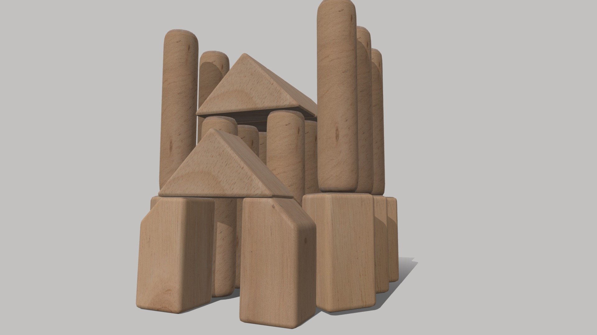 Intermediate Block Castle - 3D model by c-erin [a24a00c] - Sketchfab