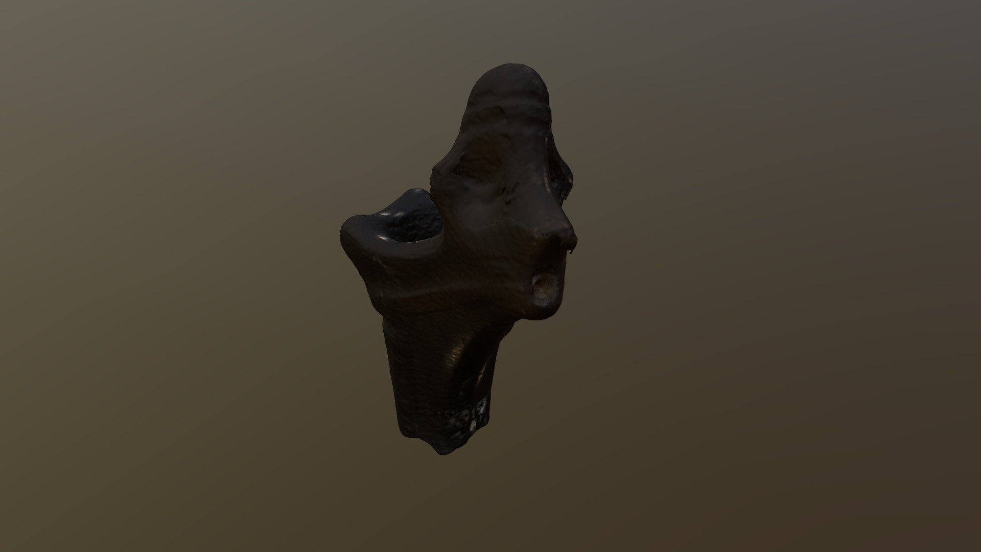 pinch-face smoking pipe (NS 10015) - 3D model by Royal Ontario Museum ...