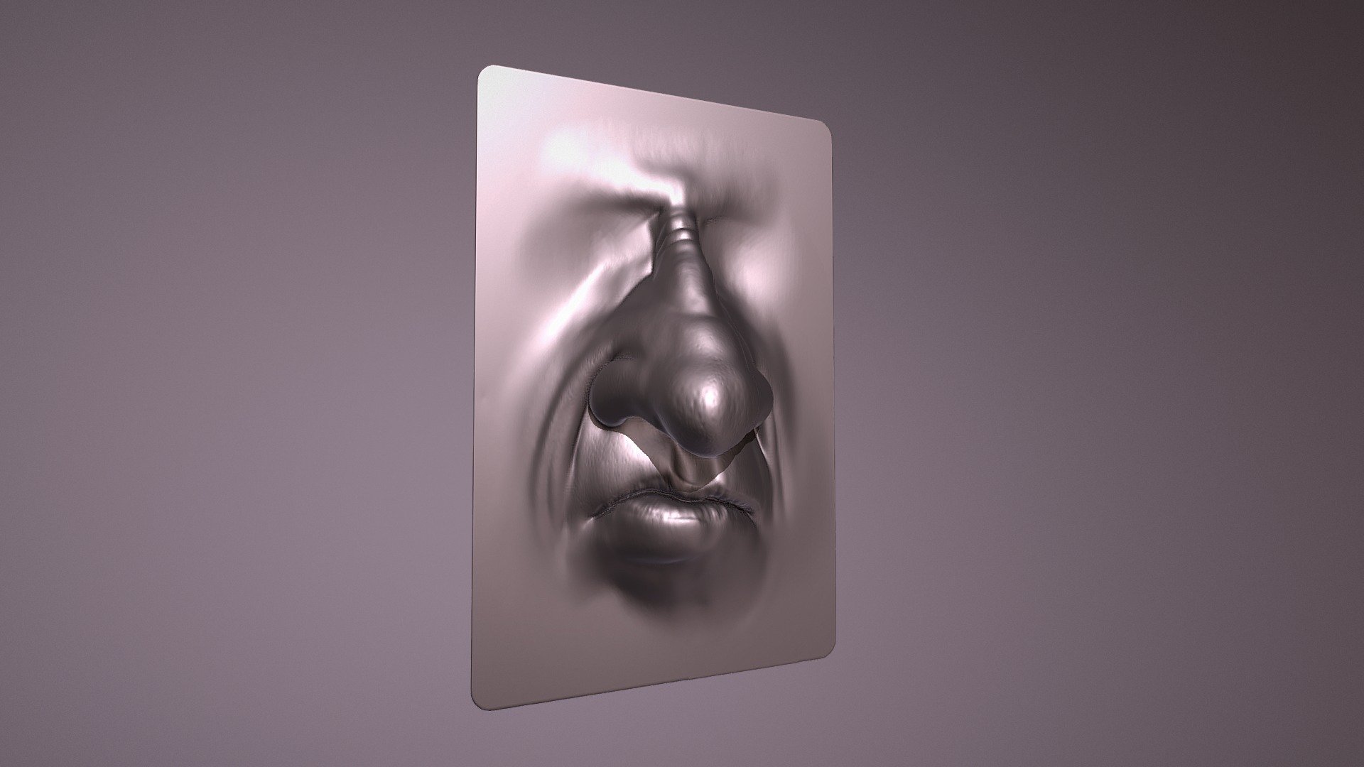 Day 01 - Nose And Mouth #sculptjanuary2018 - 3D model by Pixel Pusha ...