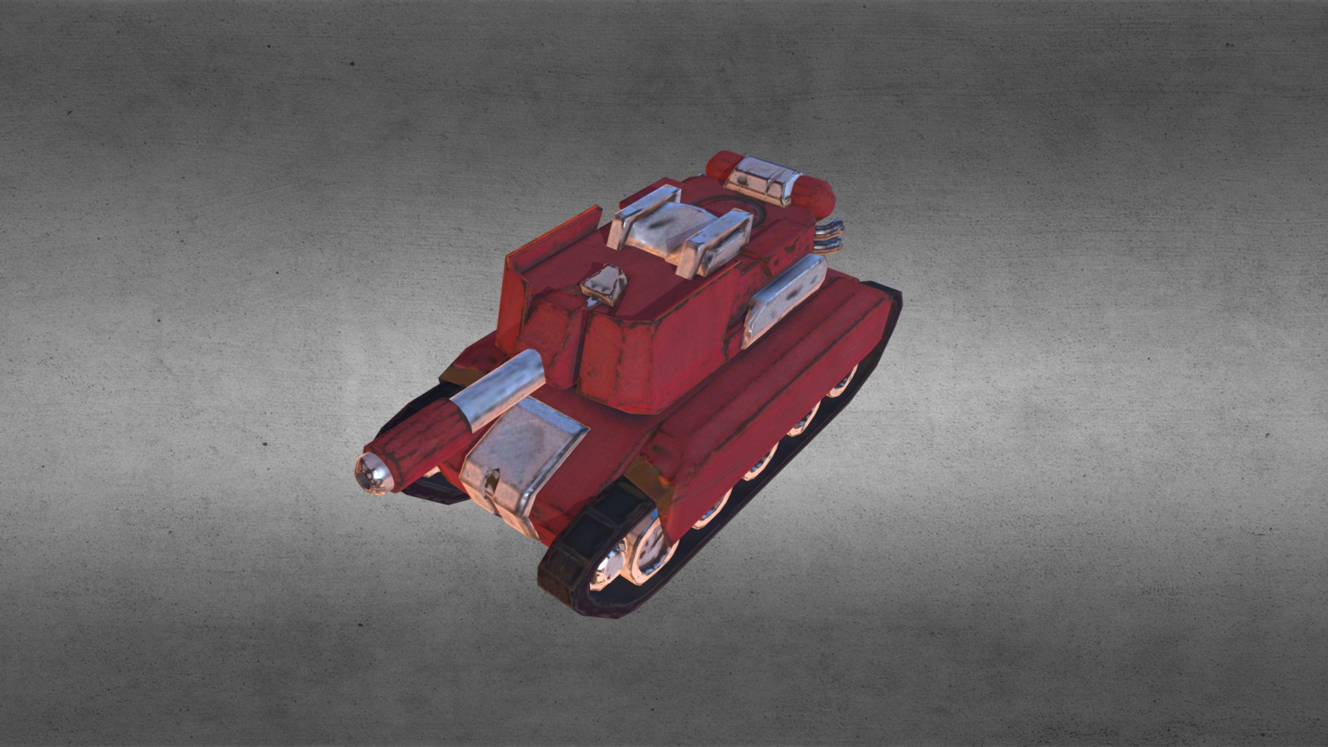 Stylized Red Tank - 3D model by Hichem.Korbosli [a24c8e4] - Sketchfab