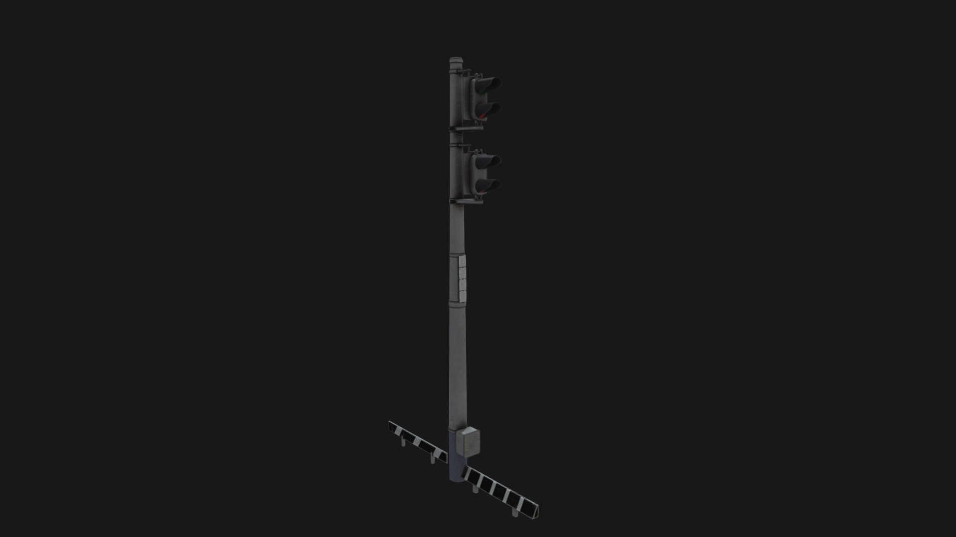Traffic light on the railway - 3D model by Room505 [a24d4b7] - Sketchfab