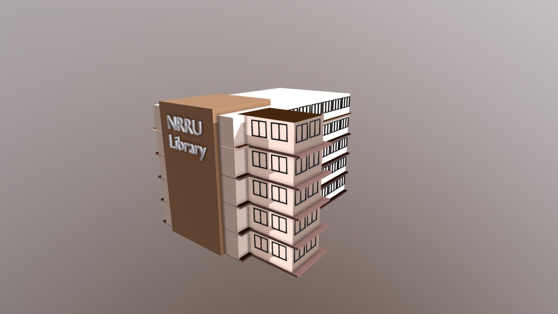 NRRU Library - 3D model by kobkaew [a24e38d] - Sketchfab