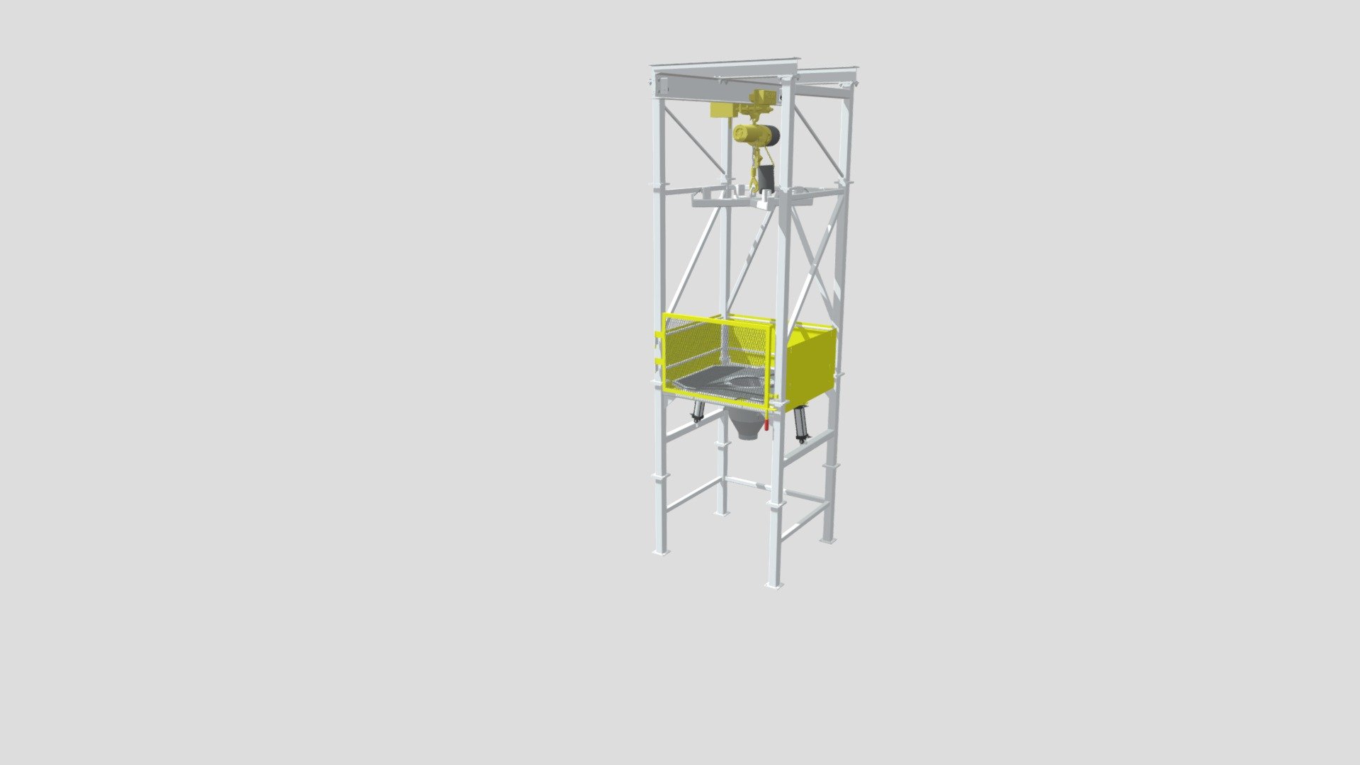 Bulk Bag Unloader (hoist & trolley package) - 3D model by CON-V-AIR ...
