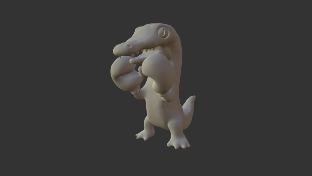 Boxing Alligator - 3D model by lukehaddock [a24fb90] - Sketchfab