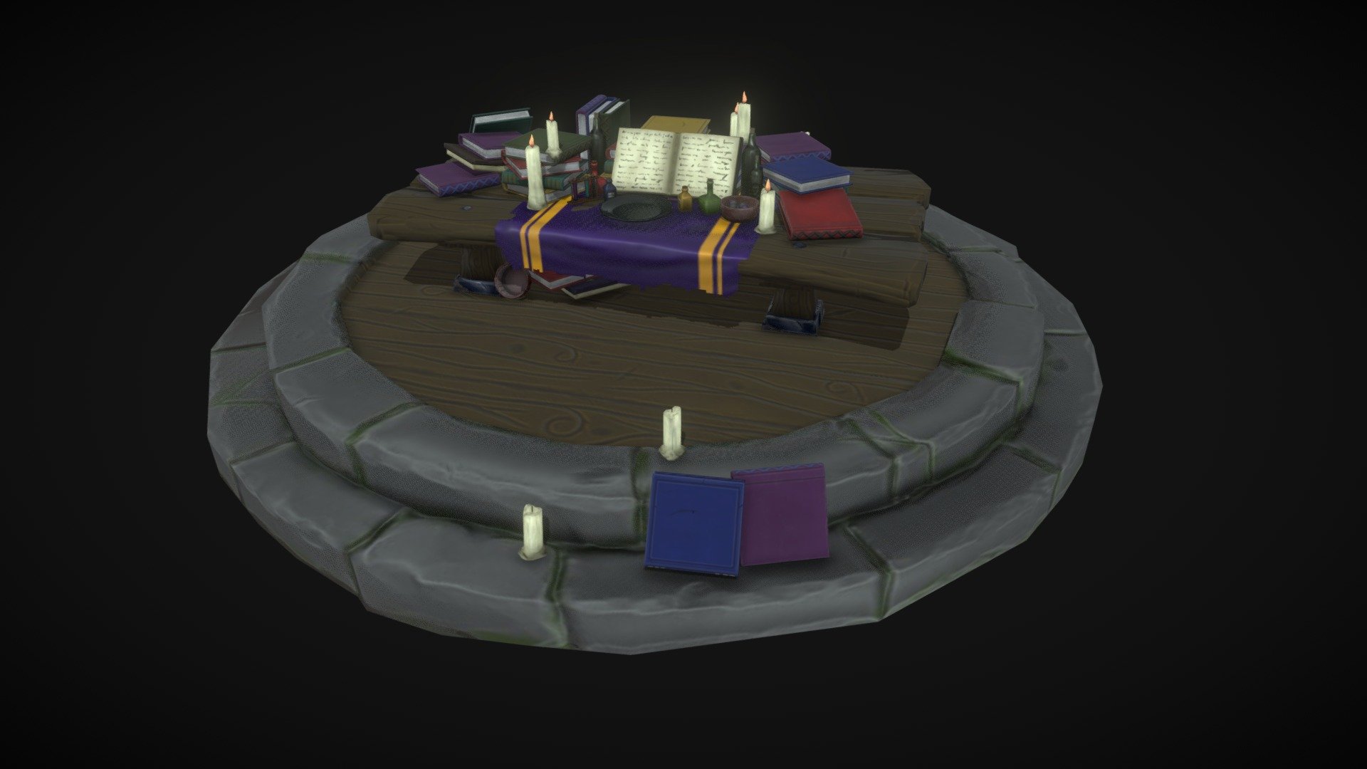 Stylized Alchemy Table - 3D model by Marcin Omelianowicz (@Marcin ...