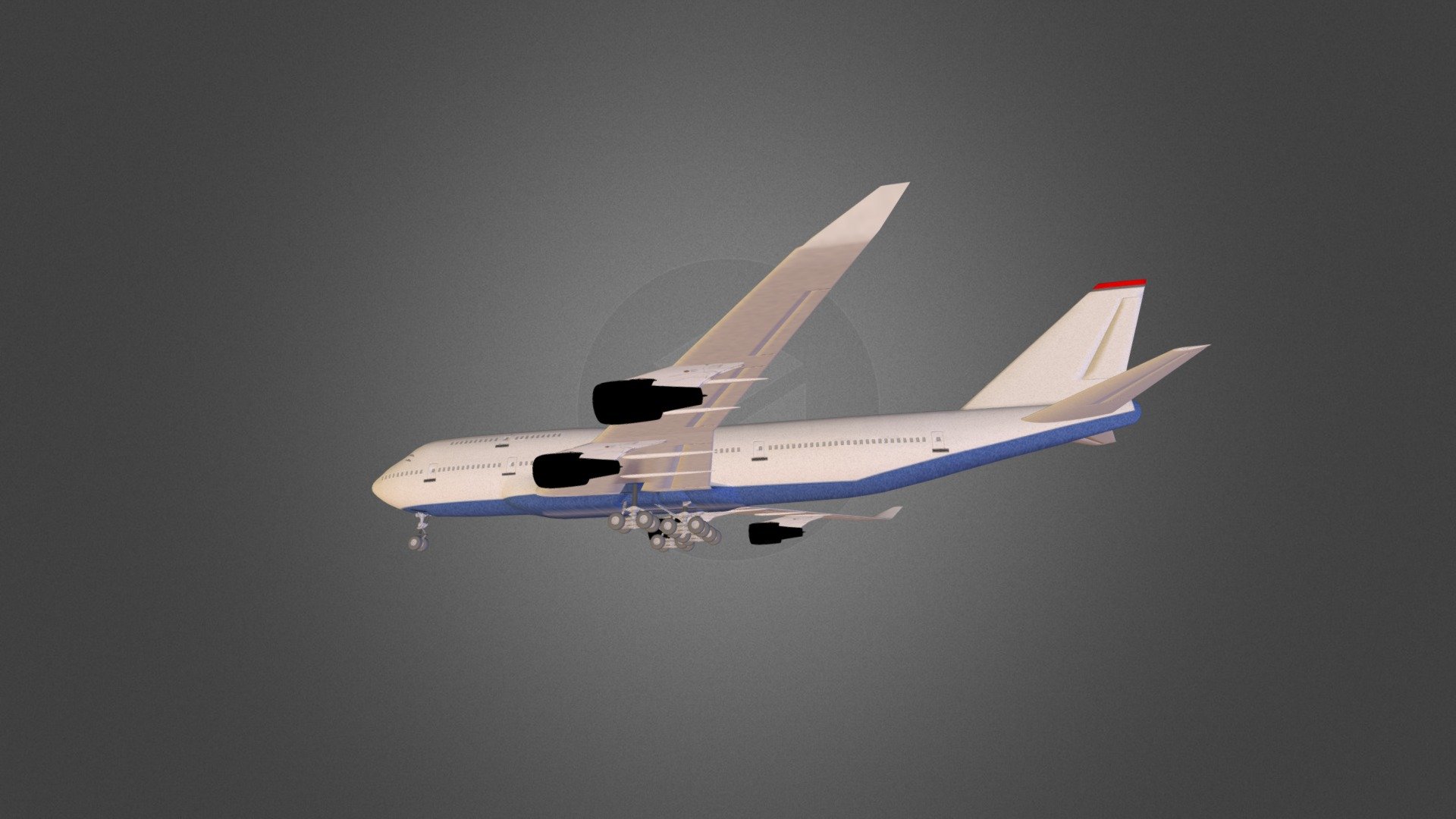Boeing 747 - 3D model by gen035 [a250bcc] - Sketchfab