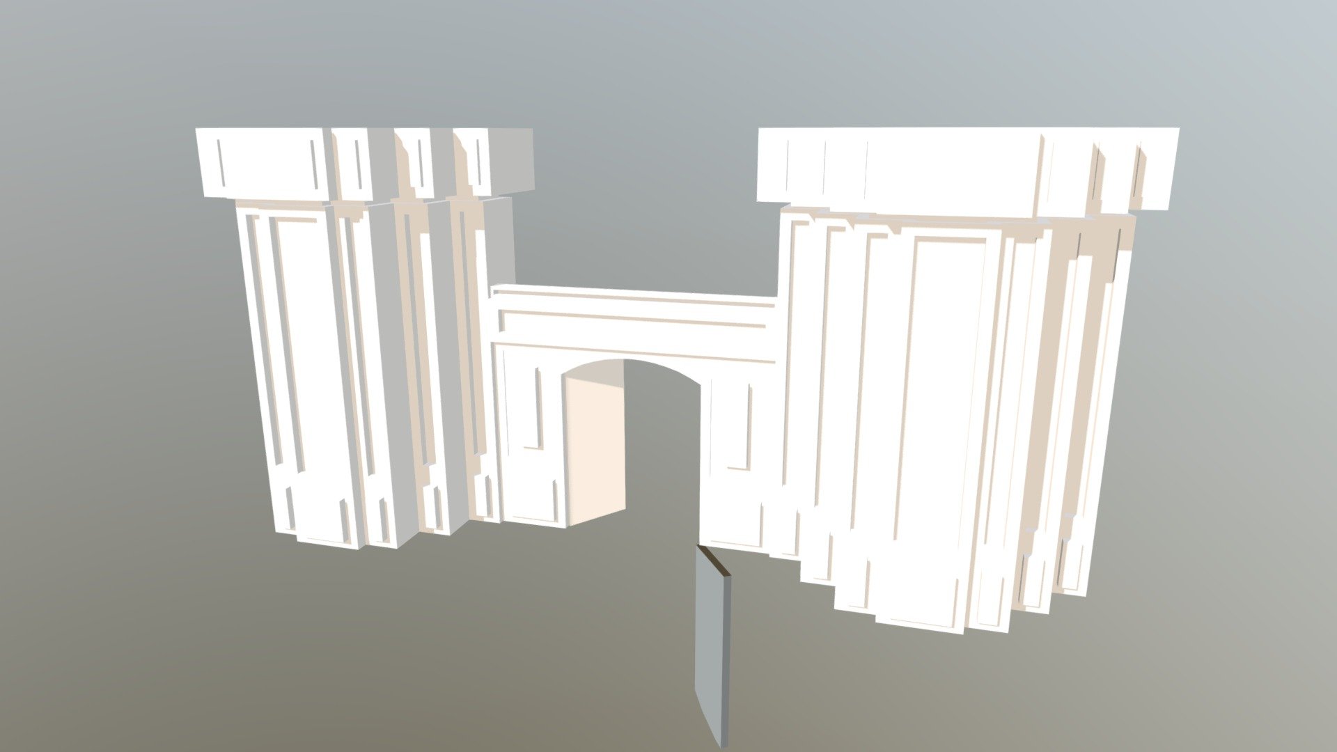 Castle Front - 3D model by Omer.S [a257f09] - Sketchfab