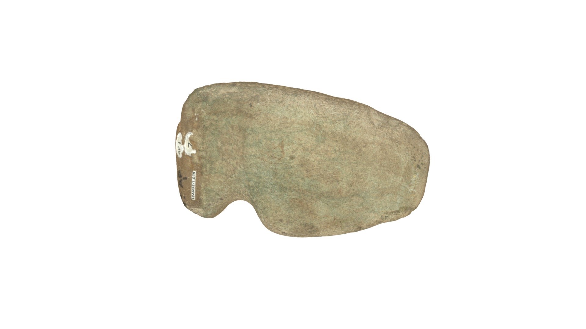 Greenstone Hand Axe - 3D model by LostTownsProject [a25a32a] - Sketchfab
