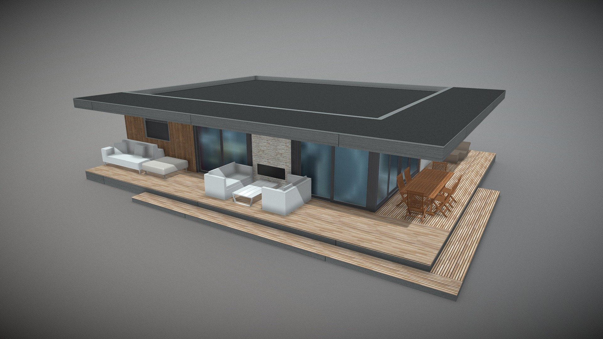 Modern House Zaja_0010 - 3D model by Vak.Expert (@vakexpert) [a25dc8a ...