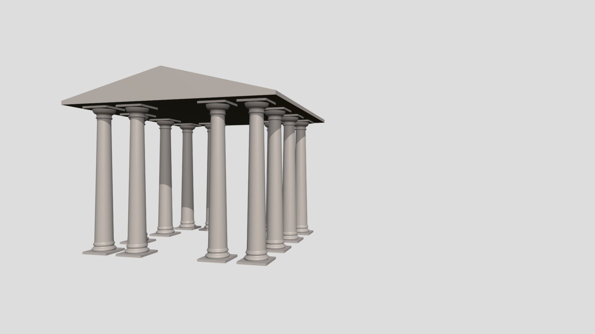 Doric Pillar Structure - Download Free 3D model by Kaitlyn Kennedy ...