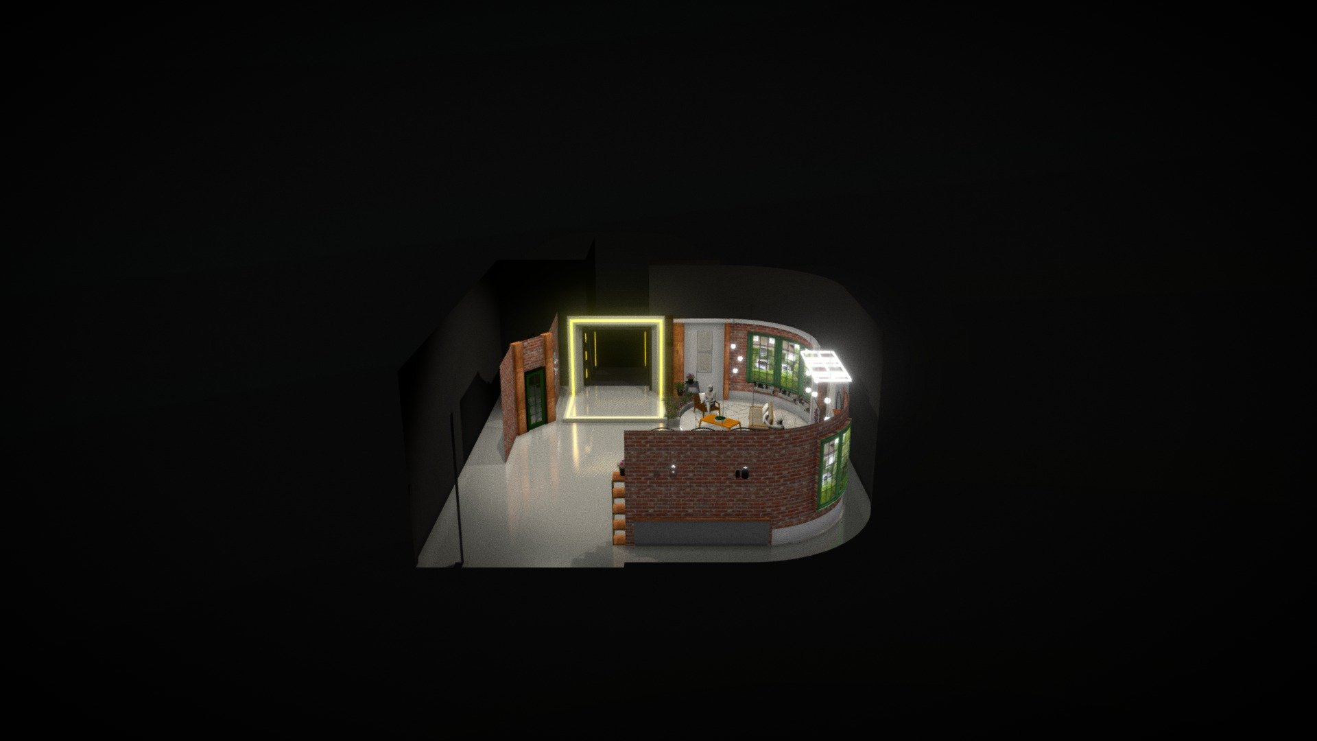 cafe - Download Free 3D model by nguyenhungmtvtv [a25f8e8] - Sketchfab