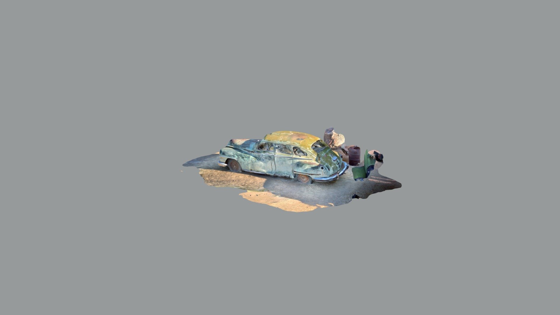 Classic Car Decay - Download Free 3D model by fractaledvisions [a26020e ...