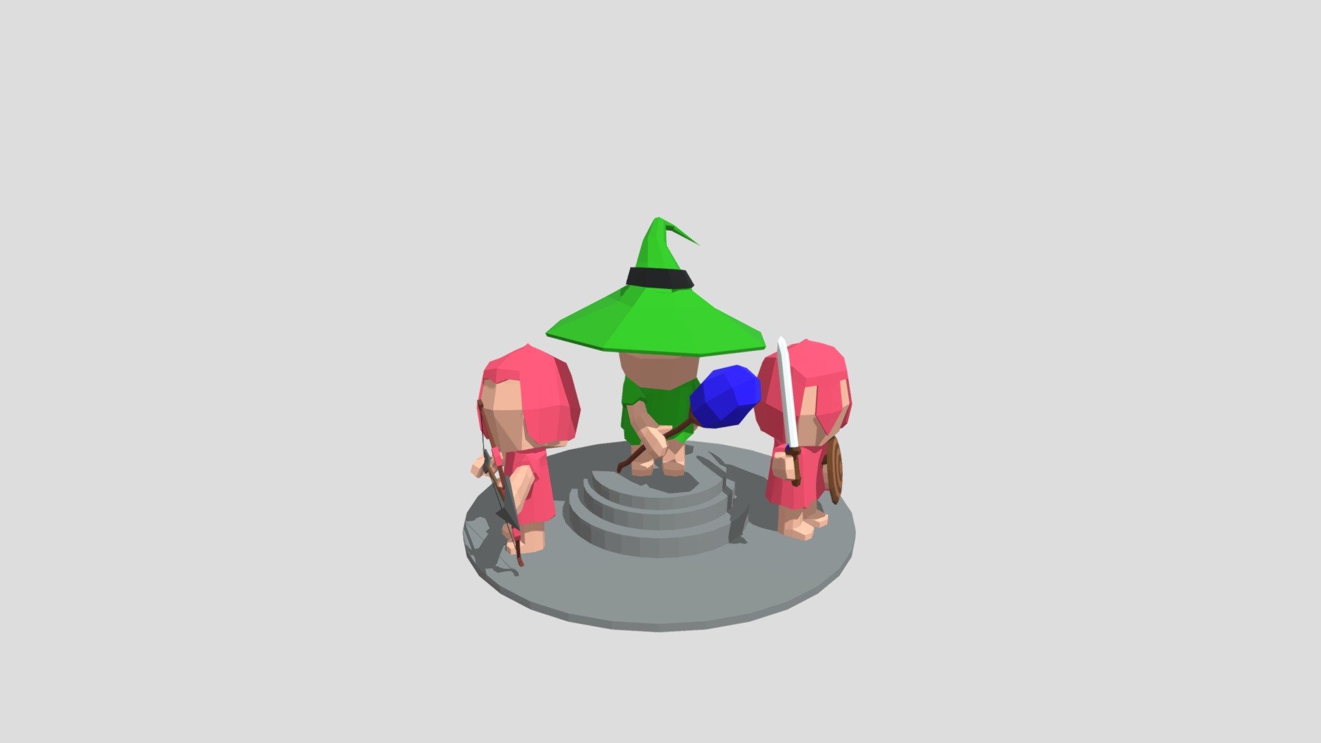 Medieval Low Poly Figure - Download Free 3D model by RAXY (@raxyanim ...