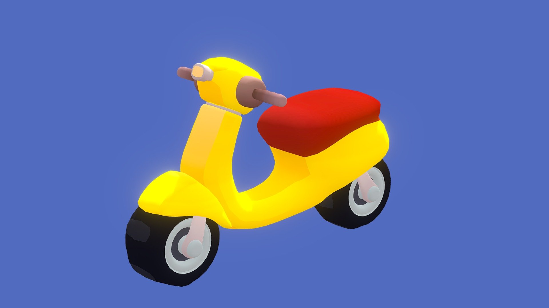 Animated Toon Scooter - 3D model by Alice (@alisona) [a2693c9] - Sketchfab